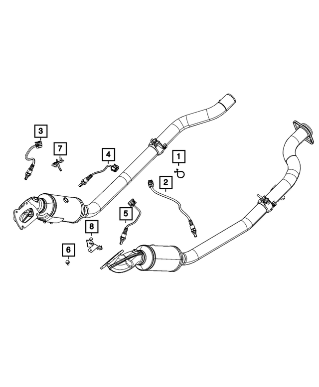 2023-2024 Dodge Durango Oxygen Sensor Bracket 68583871AA | Mopar Estores