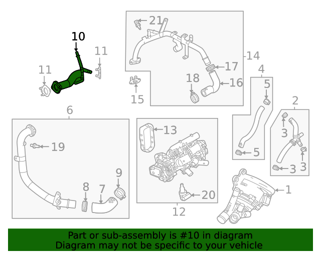 12703635 GM Water Pump Outlet Pipe | GM Parts Store