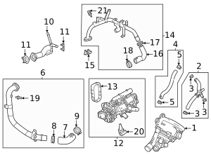 2020-2024 GM Engine Coolant Flow Control Valve Replaced by 25204466 ...