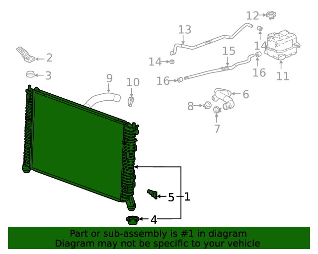 Engine Radiator 84889155 | TascaParts.com