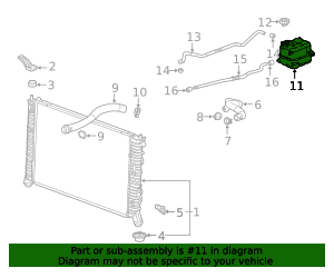 2020-2024 GM Radiator Surge Tank 84630072 GM | GMPartsDirect.com