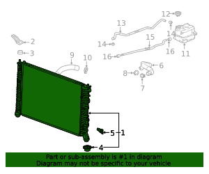 2021-2024 GM (Replaces 84565799) Engine Radiator 84889155 GM ...