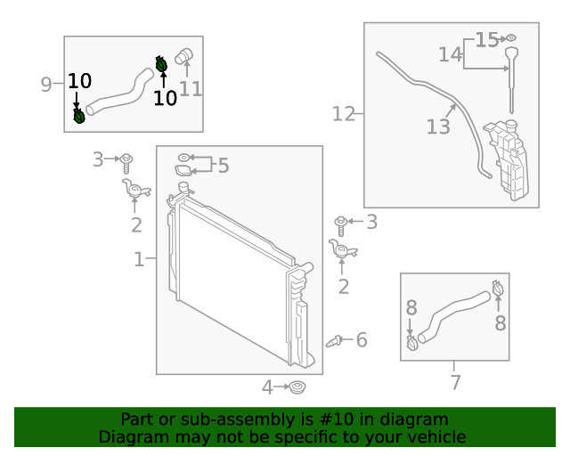25331-2P044 - Connector Hose Clamp - 1991-2021 Hyundai | Joseph Airport ...