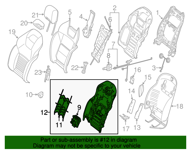 231-800-10-78 - Seat Lumbar Motor 2013-2020 Mercedes-Benz ...
