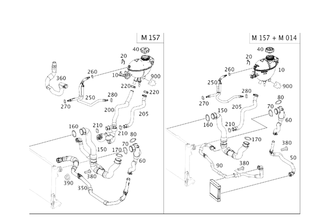2012-2018 Mercedes-Benz Coolant Hose 218-501-20-82 | Mercedes-Benz Parts
