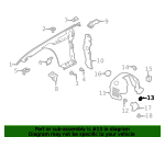 2007-2021 Jaguar Fender Liner Clip T4K4298 | JaguarParts.com
