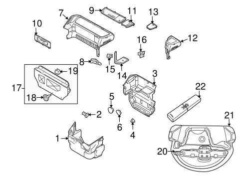 Interior Trim - Front Structure for 2006 Porsche Boxster | OEM Parts Online
