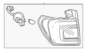 2017-2020 GMC Acadia Lamp - Passenger Side (RH) 84709442 | TascaParts.com
