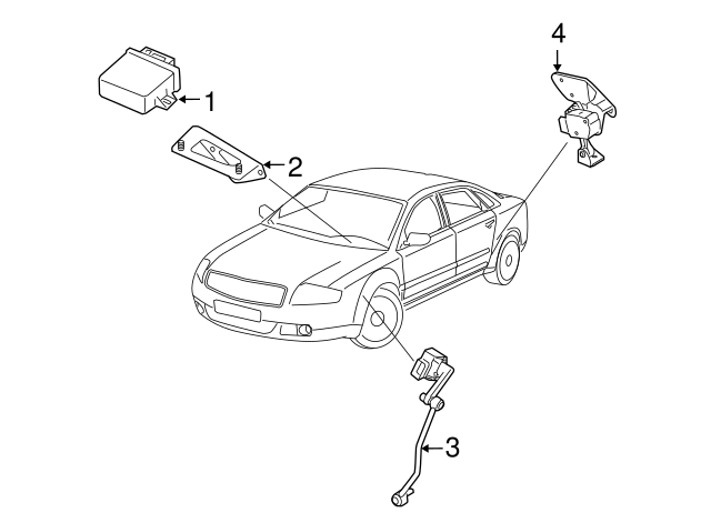 4E0-616-571-E - Level Sensor 2004-2010 Audi | Audi OEM Parts