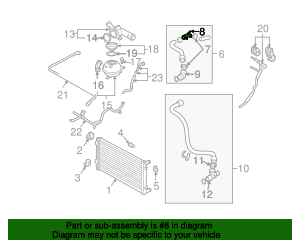 1J0-121-087-C - Water Manifold 1999-2006 Volkswagen | Volkswagen Parts ...