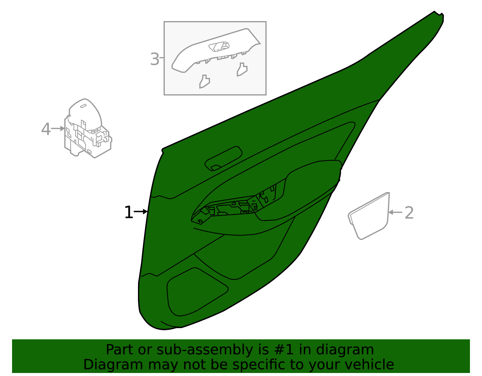 2023-2025 Nissan Altima Door Trim Panel 82901-9HF0A | Temecula Nissan Parts
