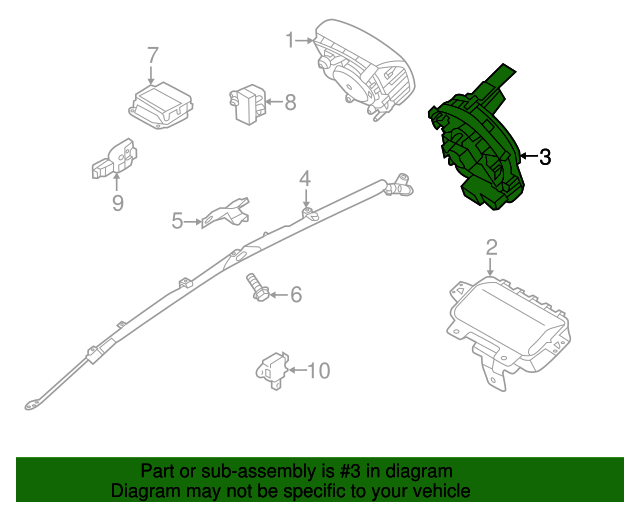 93490-1R441 - Clock Spring - 2012 2013 Hyundai Accent | World OEM Parts ...