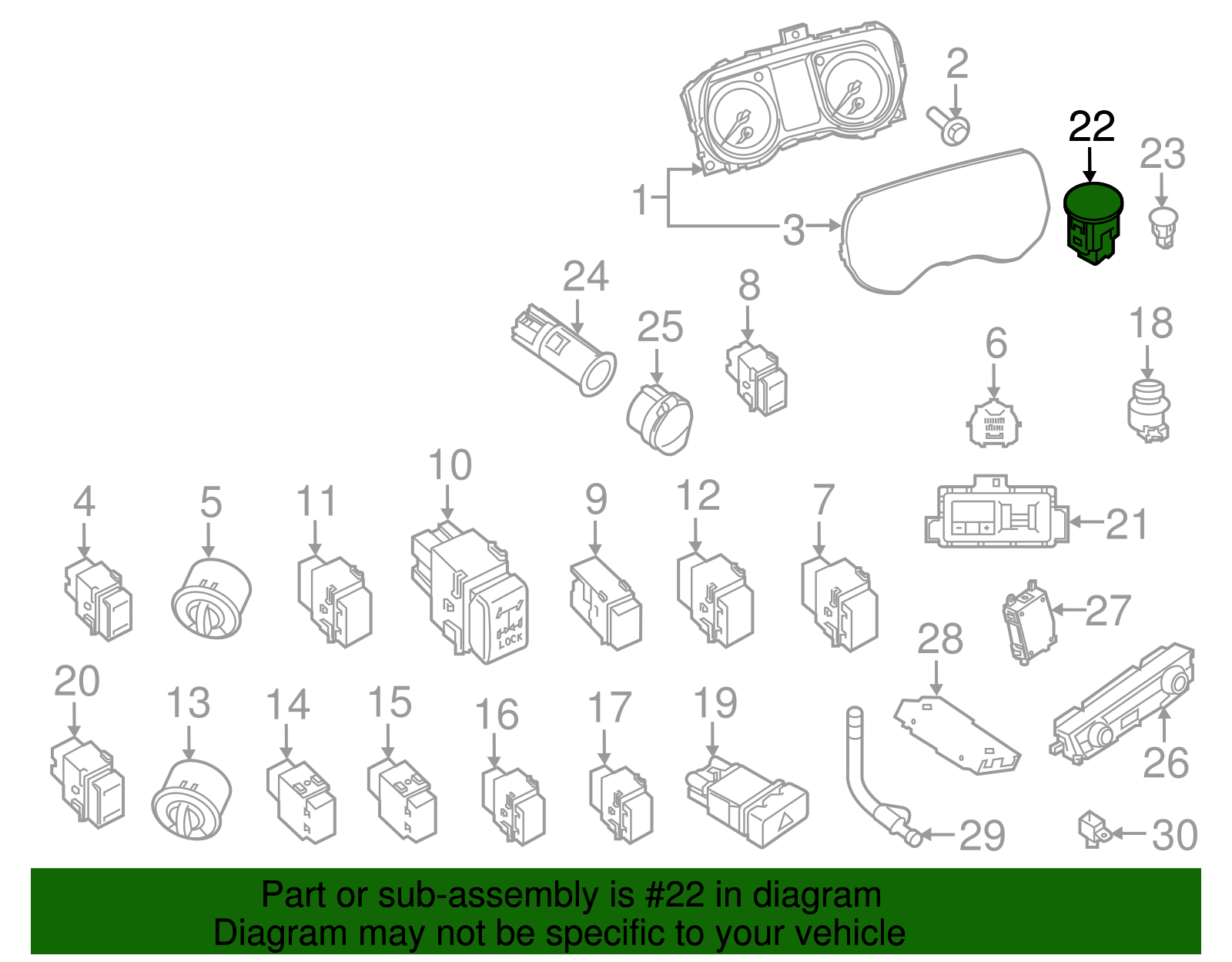 2009-2025 Nissan Auto Lamp Sensor 28576-5RA0A | OEM Parts Online