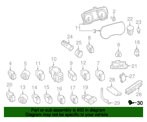 2011-2025 Nissan In-Car Sensor 27720-3AA0A | OEM Parts Online
