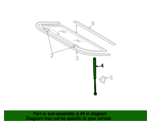 1997-2006 Jeep Wrangler Support 55076310AD | Mopar Parts Canada