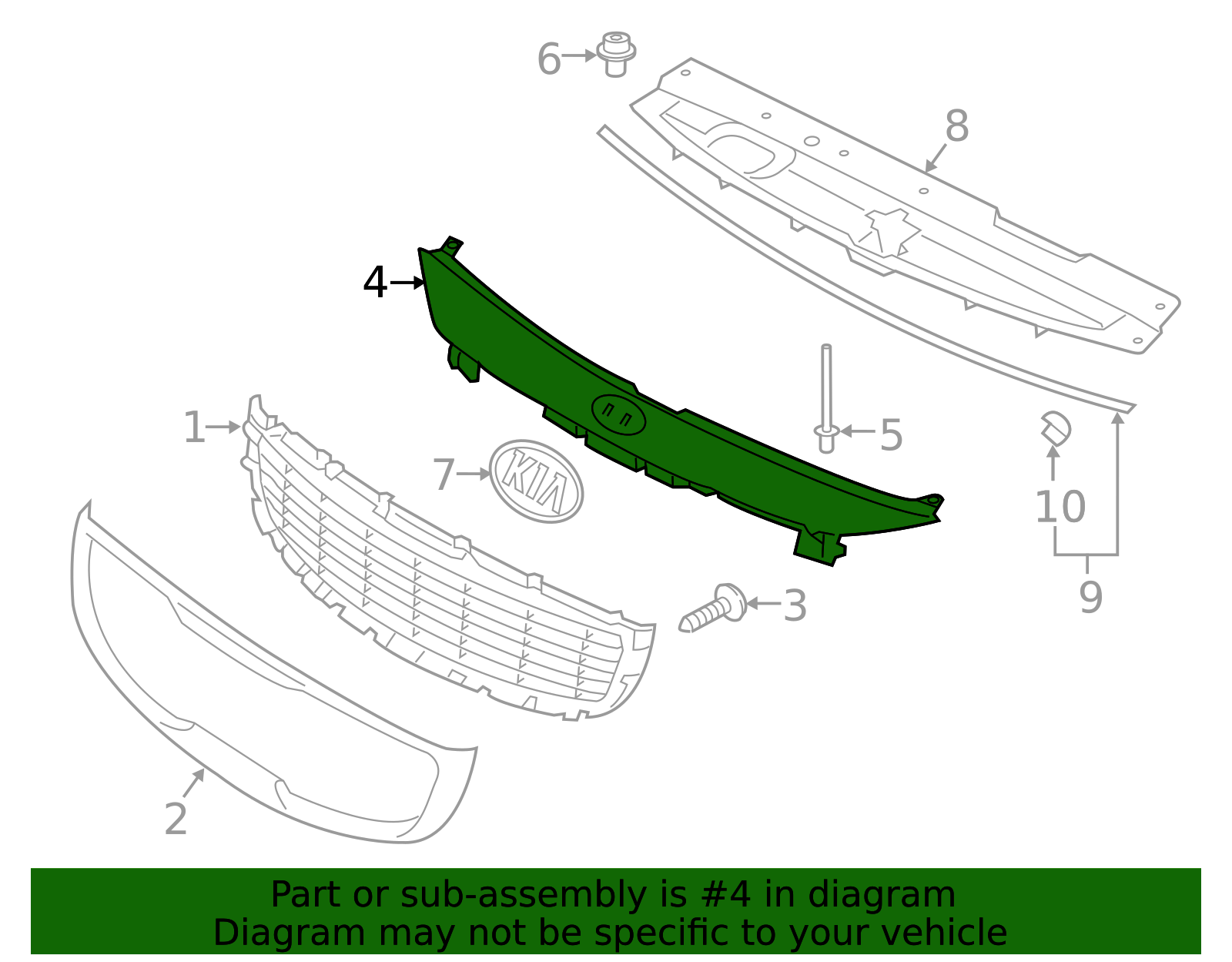 86585-A9NA0 - Upper Molding 2019-2021 Kia Sedona | Kia.Parts Store