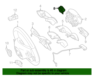 099-905-07-00-9107 - Steering Wheel Radio Controls 2015-2023 Mercedes ...