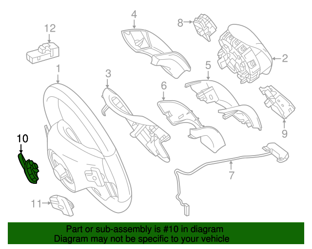 Switch Block 218-540-07-62-64-9107 | Mercedes-Benz Parts