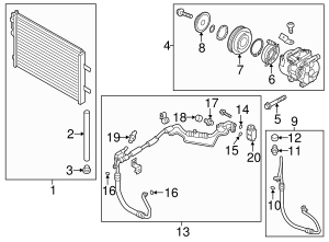 97701-F2800 - A/C Compressor 2013-2020 Hyundai | AutoNationParts.com