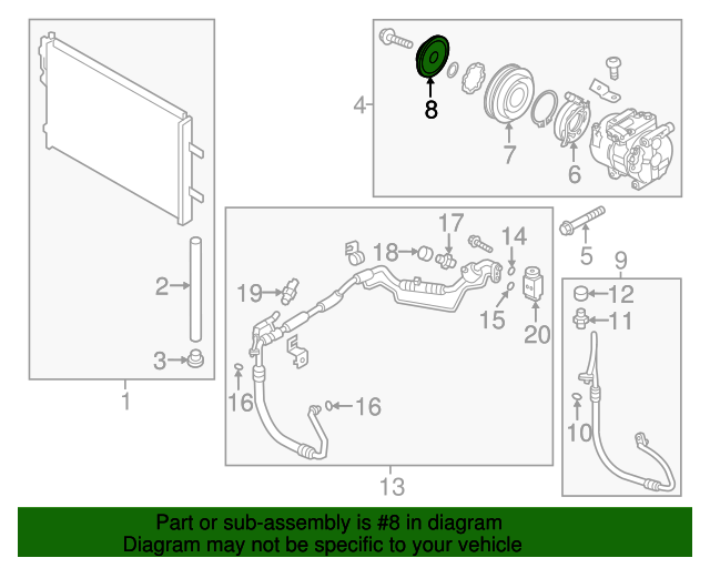 Genuine Clutch Plate & Hub Assembly for 2011-2020 Hyundai | Part# 97644 ...