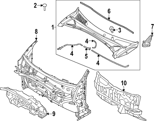 84120-DO100 - Barrier 2024 Kia EV9 | Kia.Parts Store