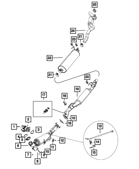 Exhaust System for 2016 Ram 1500 | Mopar Factory Parts