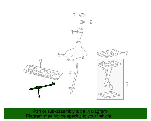 2006-2009 Dodge Rod 55366066AB | TascaParts.com