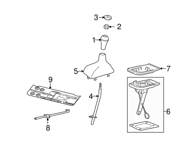 2006-2009 Dodge Rod 55366066AB | TascaParts.com