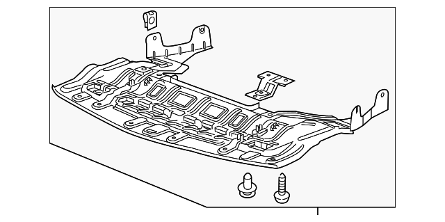 2015-2016 Chevrolet Trax Underbody Front Air Deflector 42371767 GM ...