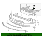 2015-2016 Chevrolet Trax Driver Side Air Deflector Bracket 42371778 ...