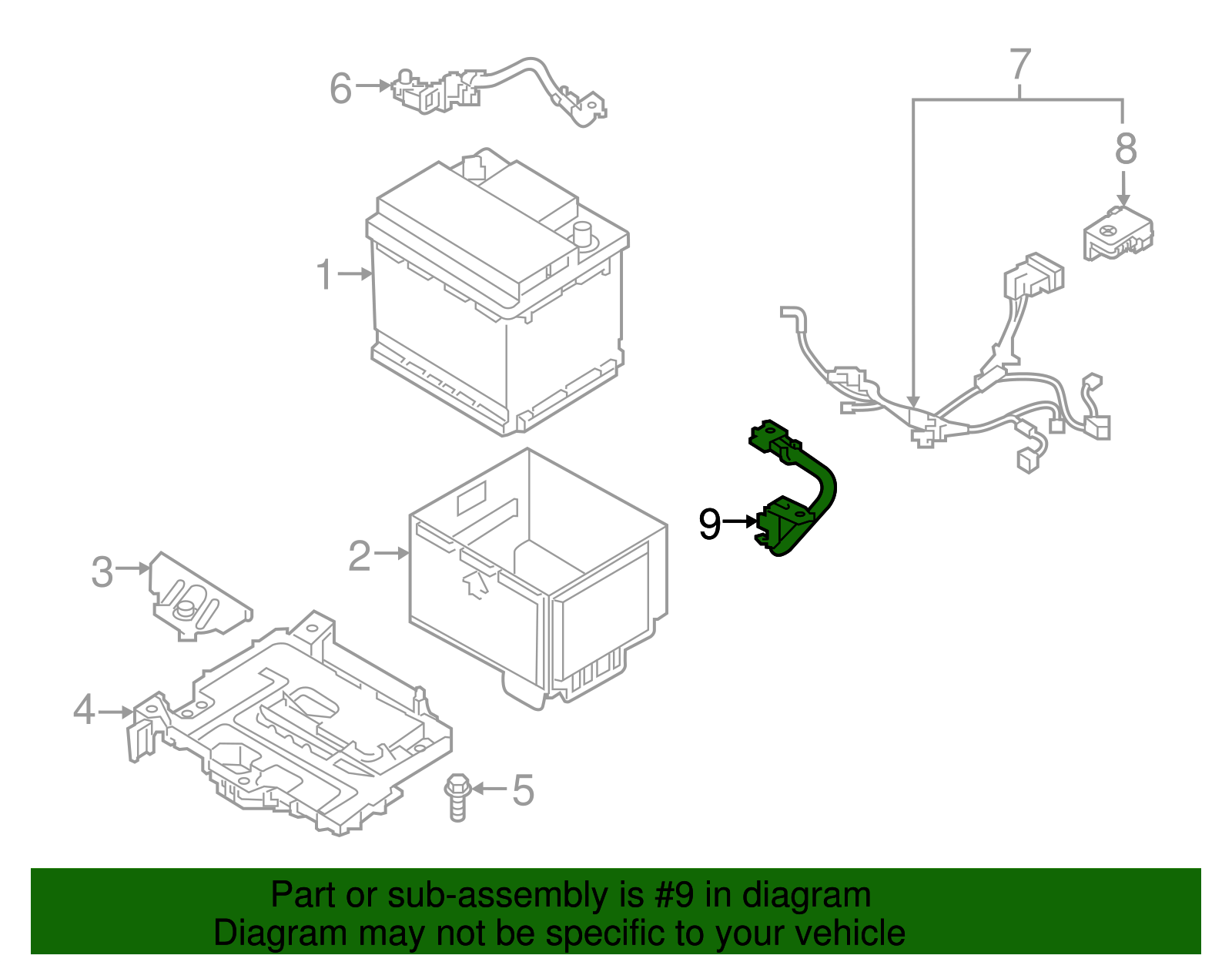 91860-B0230 - Ground Cable 2017-2018 Kia | Kia.Parts Store