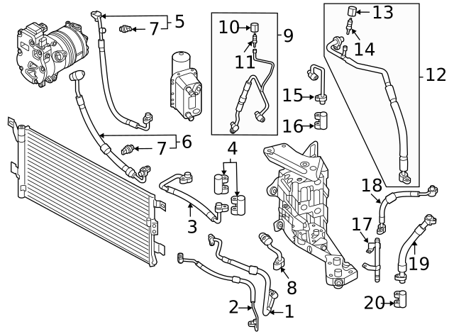 2019-2024 Audi Check Valve 4M0-816-805-B | TascaParts.com