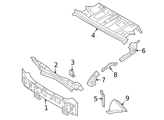 2019-2024 Volvo S60 Rear Body Panel 31656942 | Genuine Volvo ...