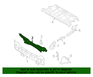 2019-2022 Volvo S60 Rear Body Reinforced 31656939 | TascaParts.com