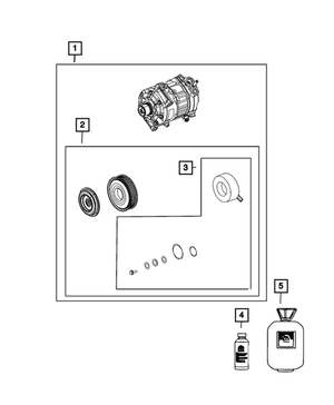 2021-2024 Jeep Air Conditioning Compressor 68459835AB | Mopar eStore