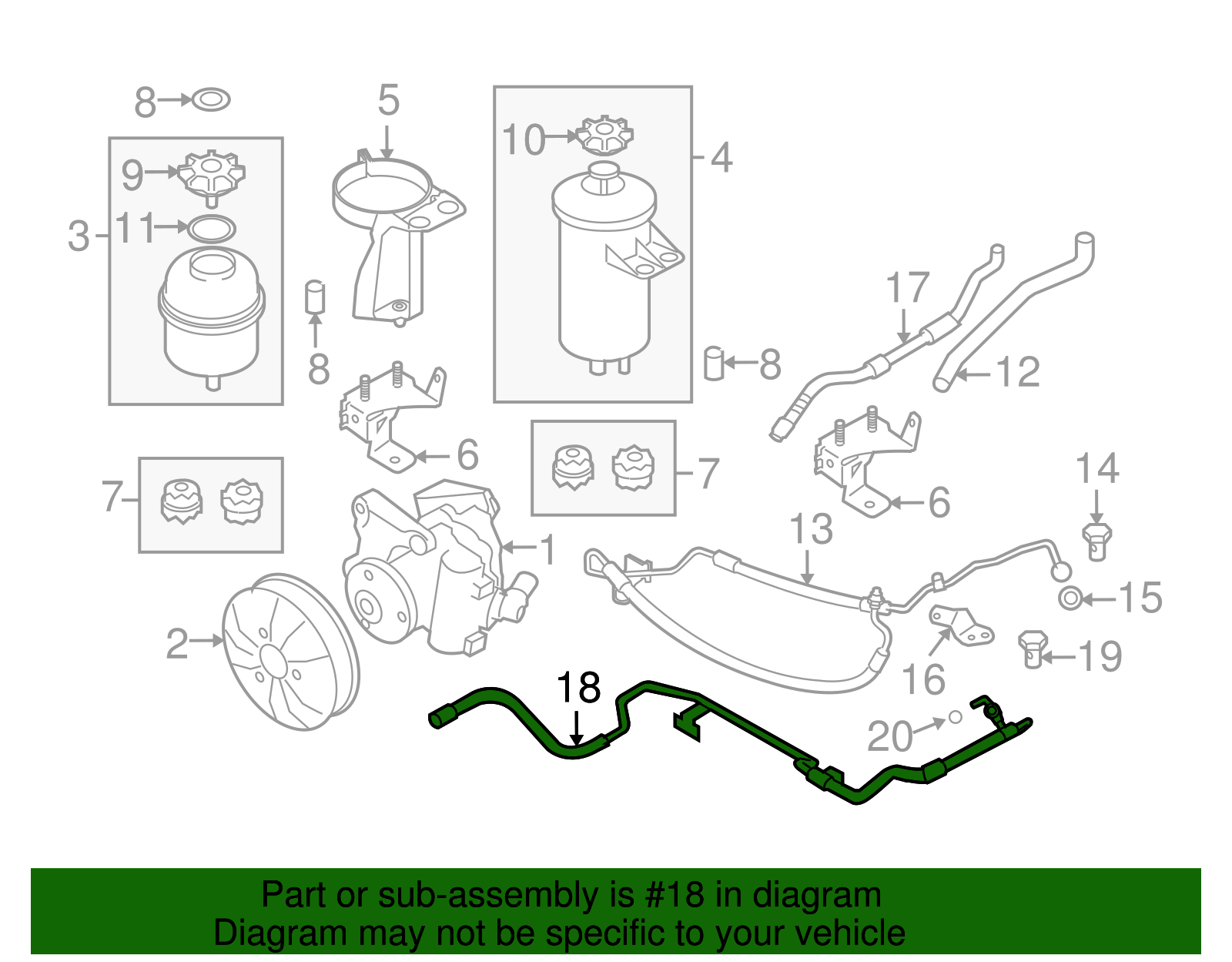 32-41-6-796-353 - Power Steering Return Hose - 2006-2010 BMW | BMW ...