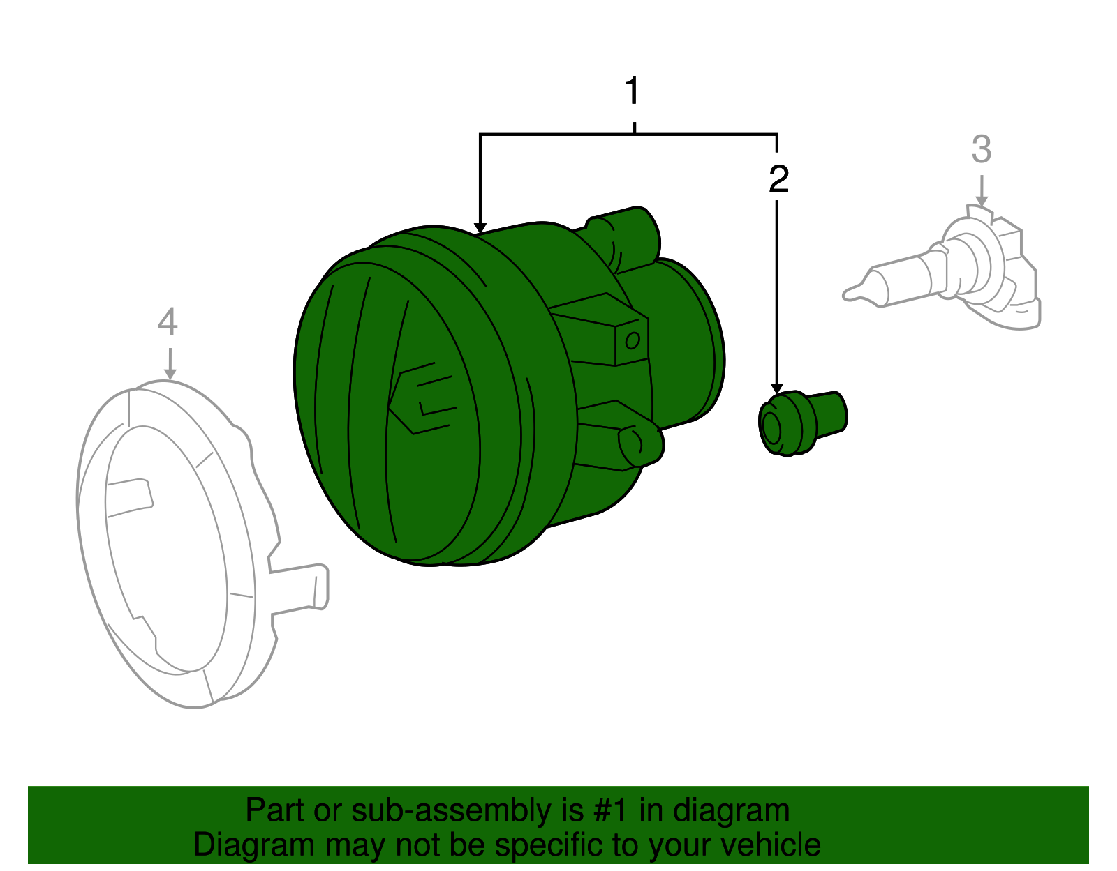 81221-52070 - Fog Lamp Assembly 2002-2009 Toyota | Longo Toyota Parts