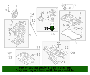 26315-2M000 - Engine Oil Filter Housing Cover 2020-2023 Kia | Kia.Parts ...