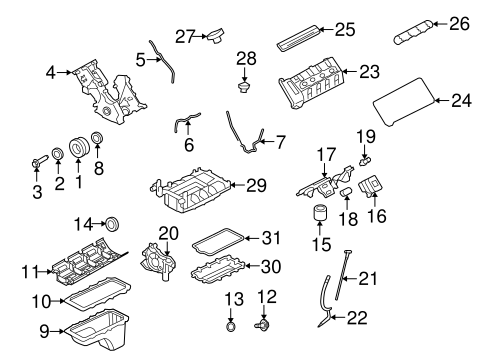 Engine Parts for 2007 Ford Mustang | TascaParts.com