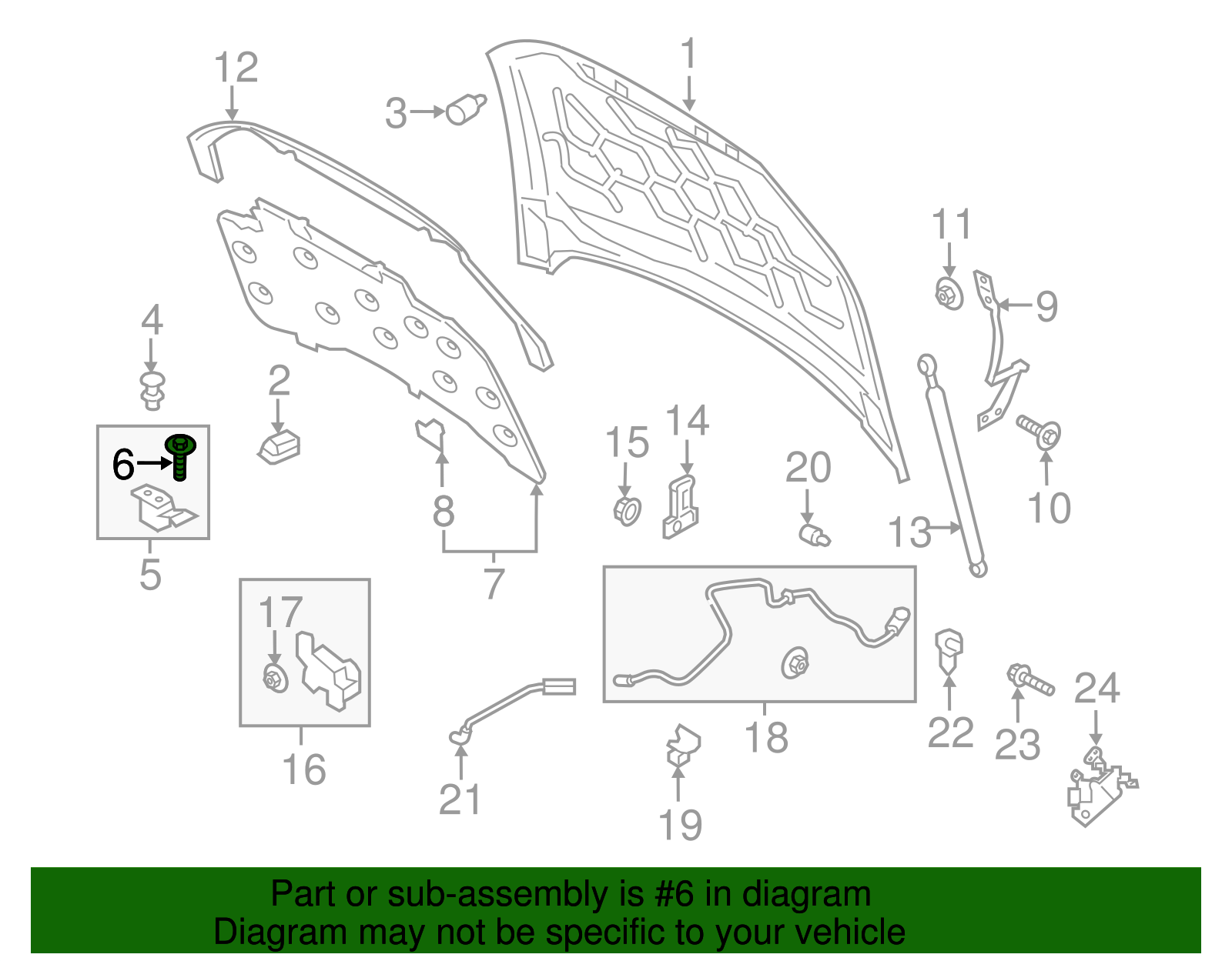 2013-2020 Ford Bumper Bracket Screw -W716485-S442 | TascaParts.com