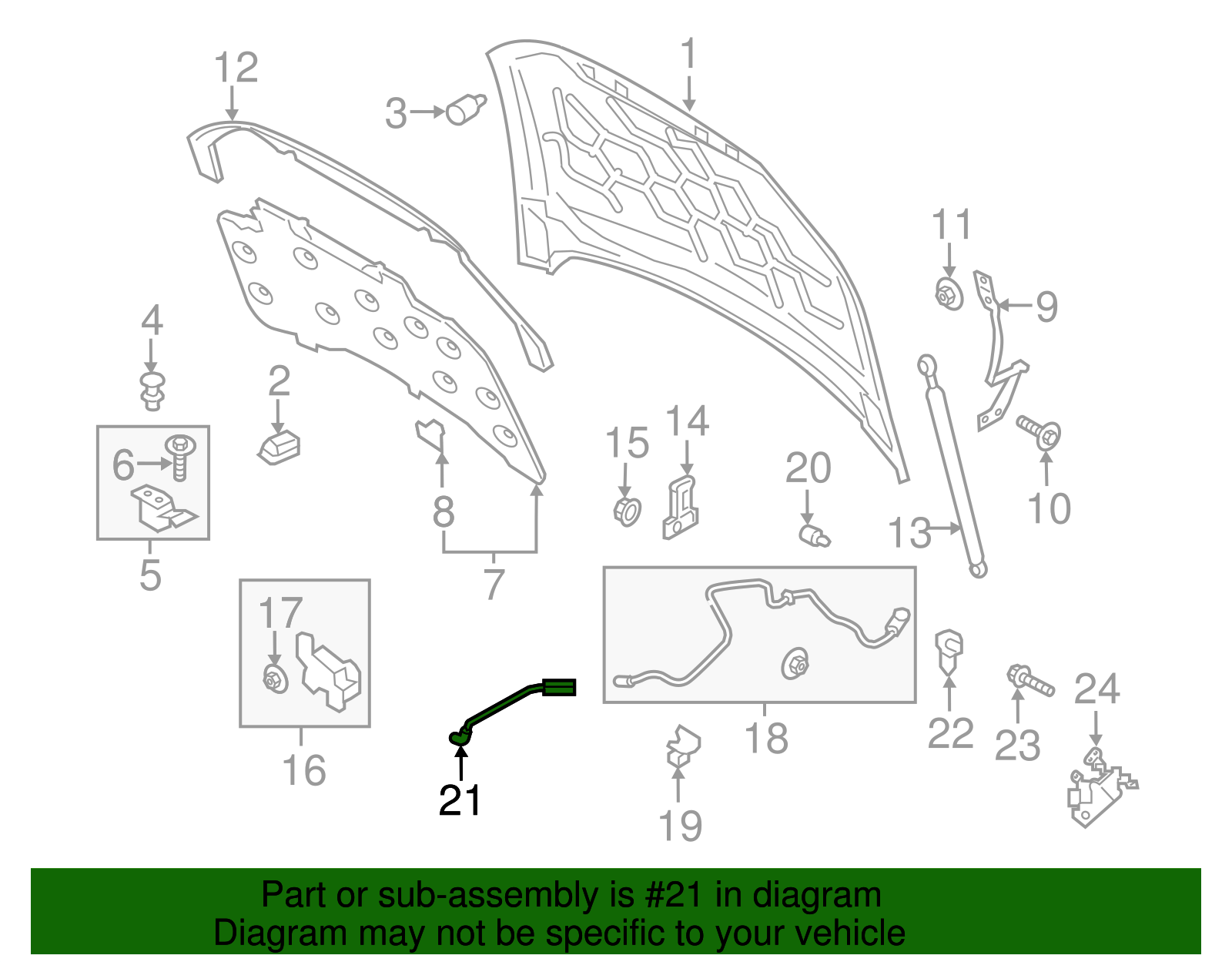 2013-2020 Ford | Release Cable Extension | DP5Z-16916-B | Walls' Ford Parts