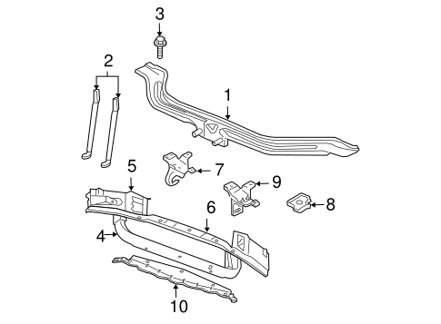 Radiator Support for 2000 Jeep Grand Cherokee | Mopar Parts Canada