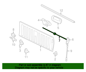 Tail Gate Latch Kit 25801998 - Pickup Box Tailgate Latch Handle 2004 ...