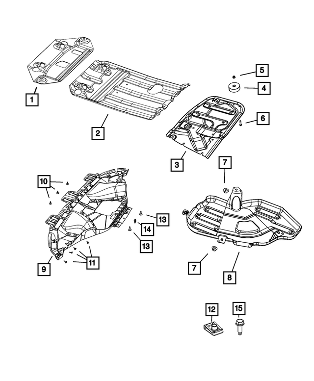 2012-2023 Mopar U Type Multi Thread Nut 6105244AA | Mopar Estores