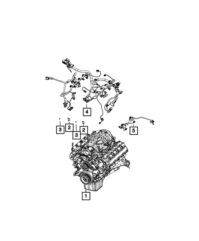 2021 Dodge Charger Engine Wiring 68500139AB | QuirkParts