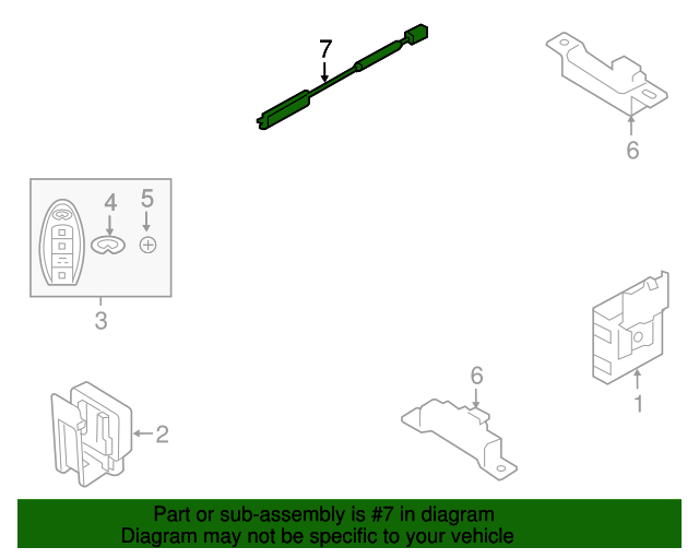 2011-2020 Infiniti Antenna 285E7-1LA0A | INFINITI Parts & Accessories ...