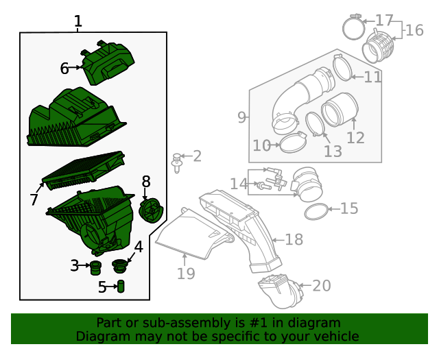 28110-L0600 - Air Cleaner Assembly 2021-2023 Kia | Kia.Parts Store