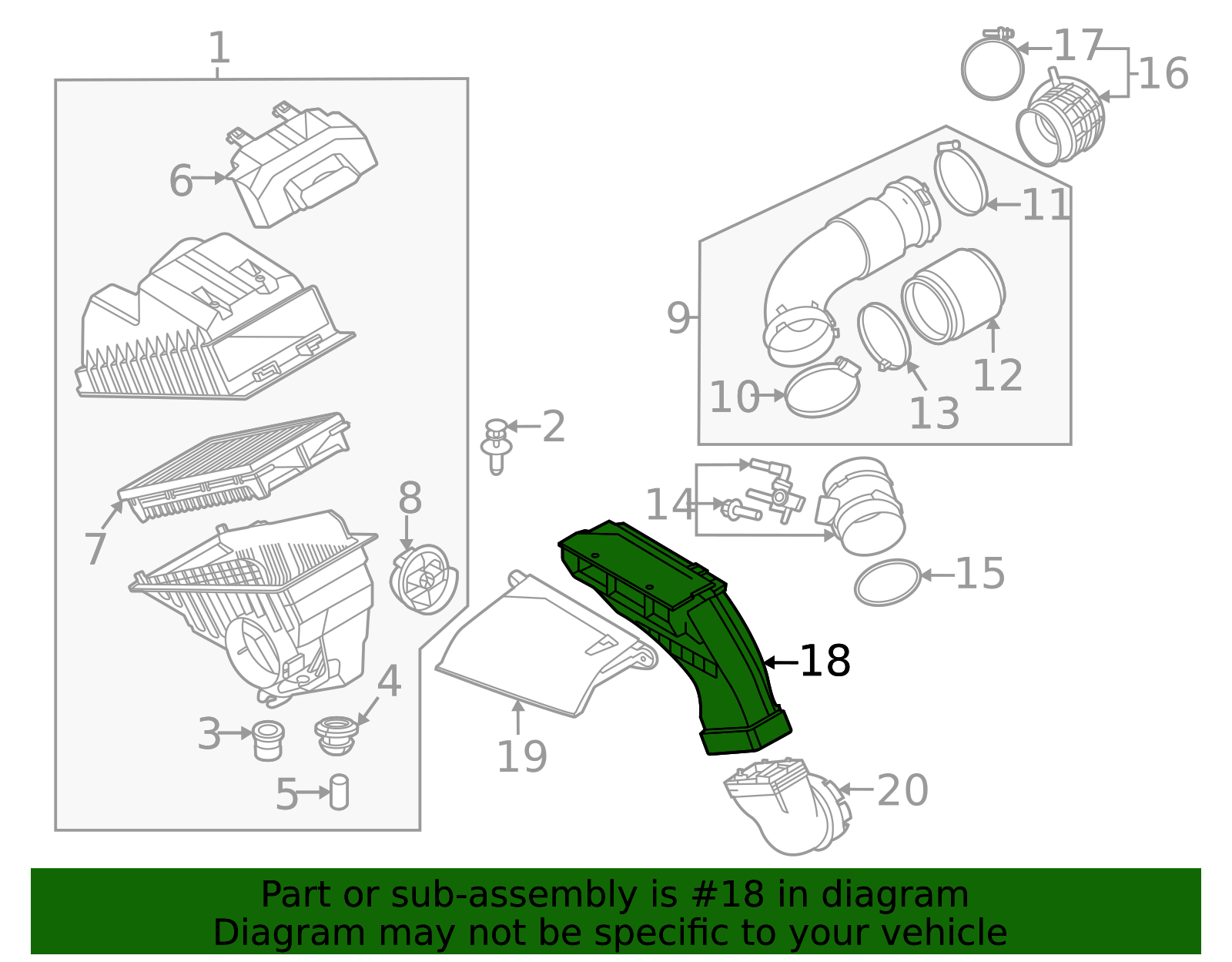 28210-P2000 - Air Duct 2021-2025 Kia Sorento | Kia.Parts Store