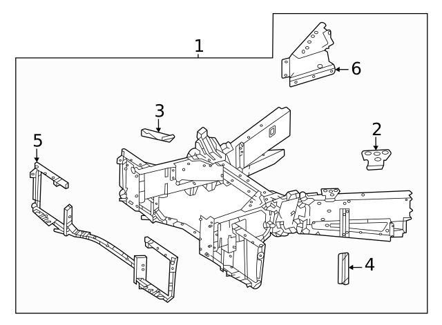 190-620-64-01 - Frame Rail Bracket 2016-2021 Mercedes-Benz ...