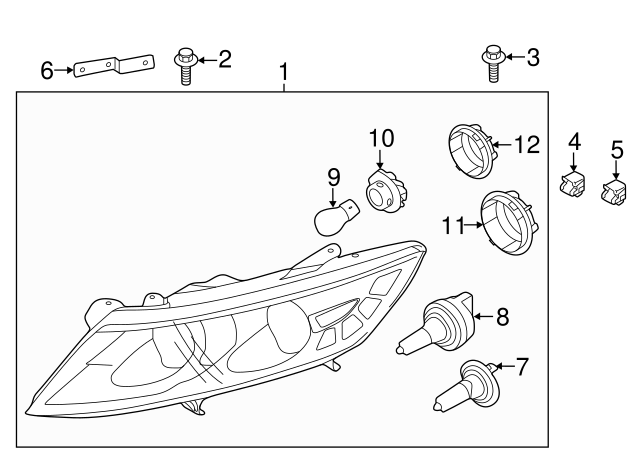 2014-2015 Kia Optima Turn Signal Light Socket 92150-4C500 | TascaParts.com